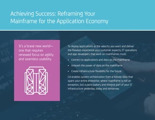 Connecting Applications from Mobile to Mainframe in the Application ...