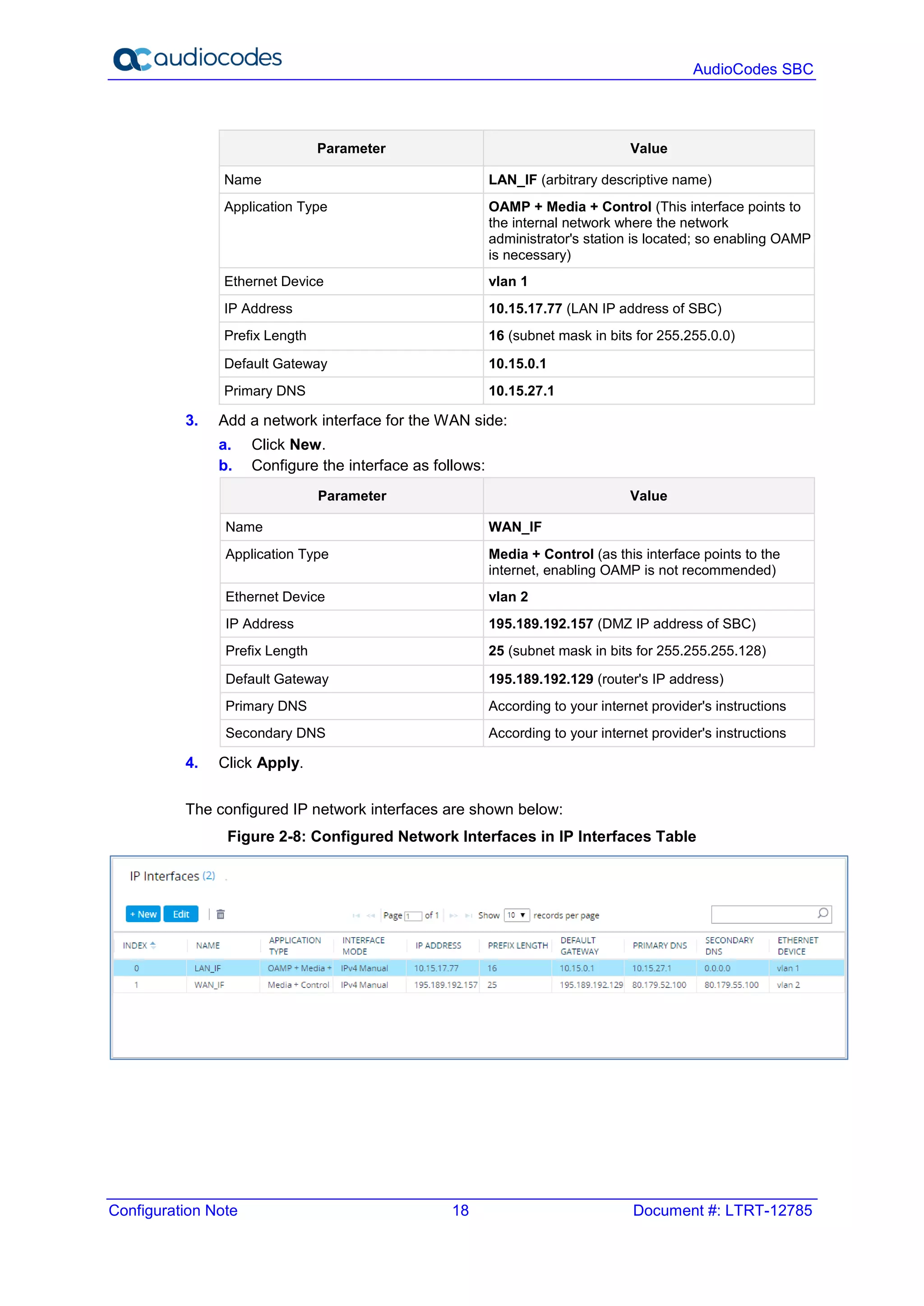 Connecting Audiocodes Sbc To Microsoft Teams Direct Routing Enterprise Model Configuration Note