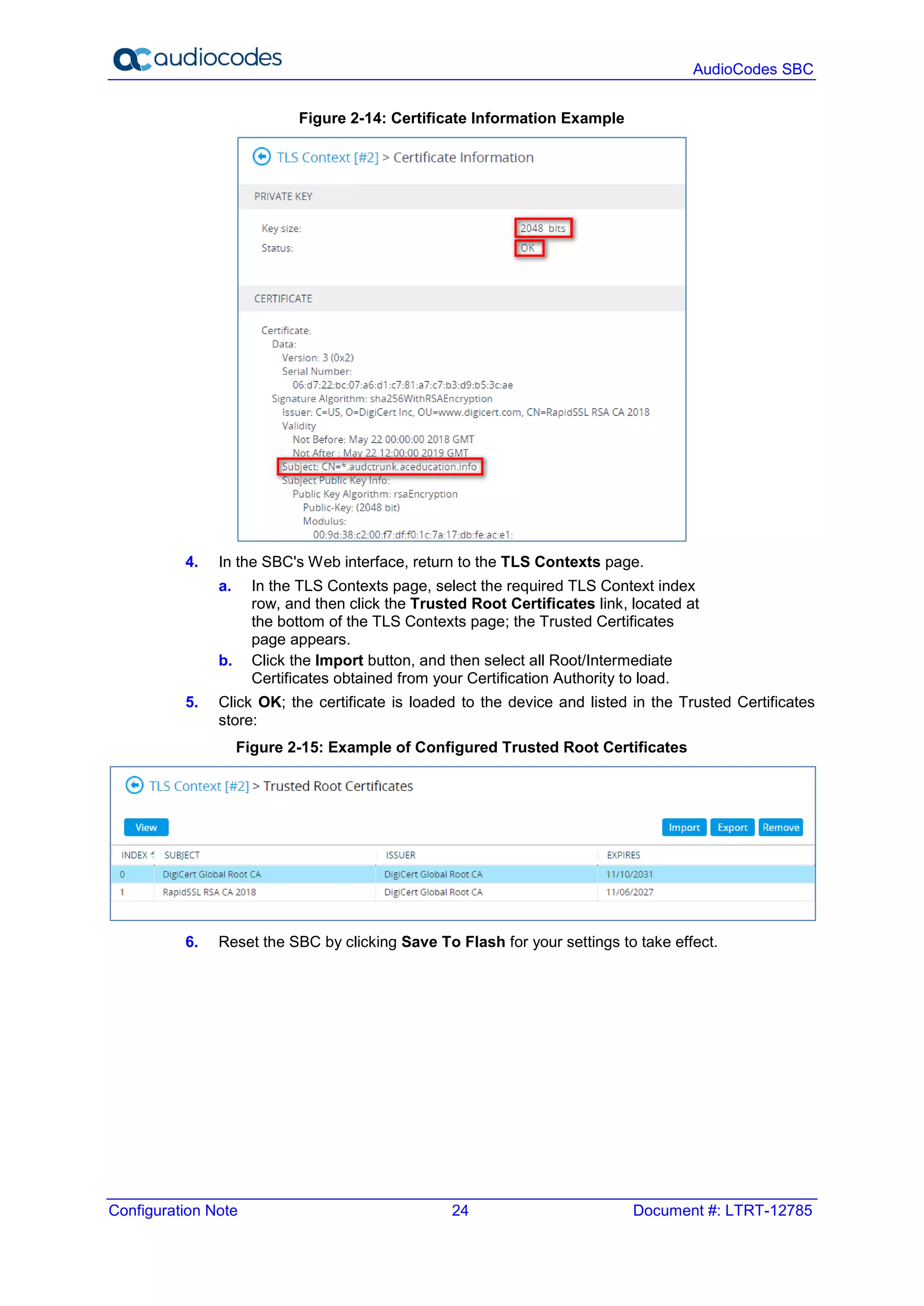 Connecting Audiocodes Sbc To Microsoft Teams Direct Routing Enterprise Model Configuration Note