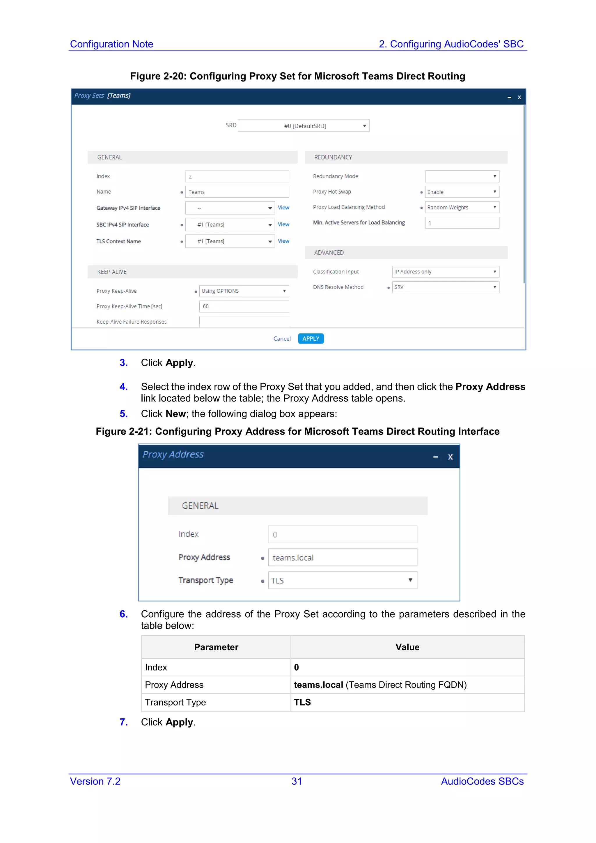 Connecting Audiocodes Sbc To Microsoft Teams Direct Routing Enterprise Model Configuration Note