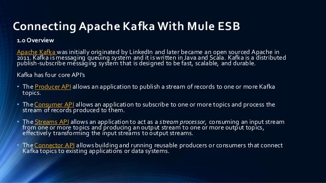Connecting Apache Kafka With Mule ESB