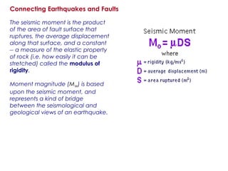 Connecting earthquakes and faults | PPT