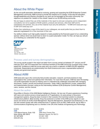 Connecting erp and ecm measuring the benefits | PDF