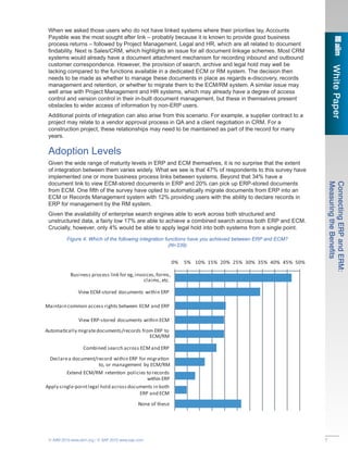 Connecting erp and ecm measuring the benefits | PDF