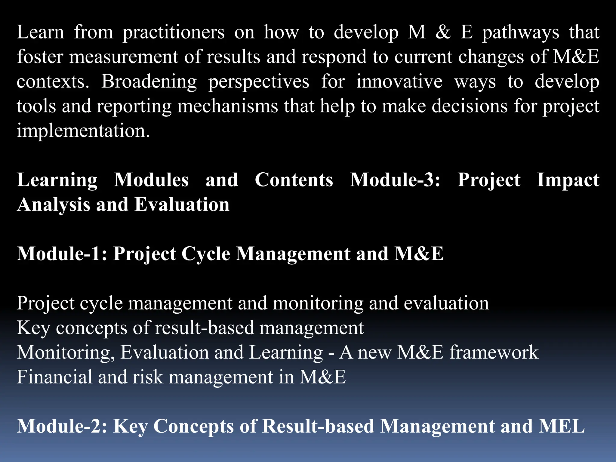 Connecting Learning with Monitoring and Evaluation - A Comprehensive Guide.pptx