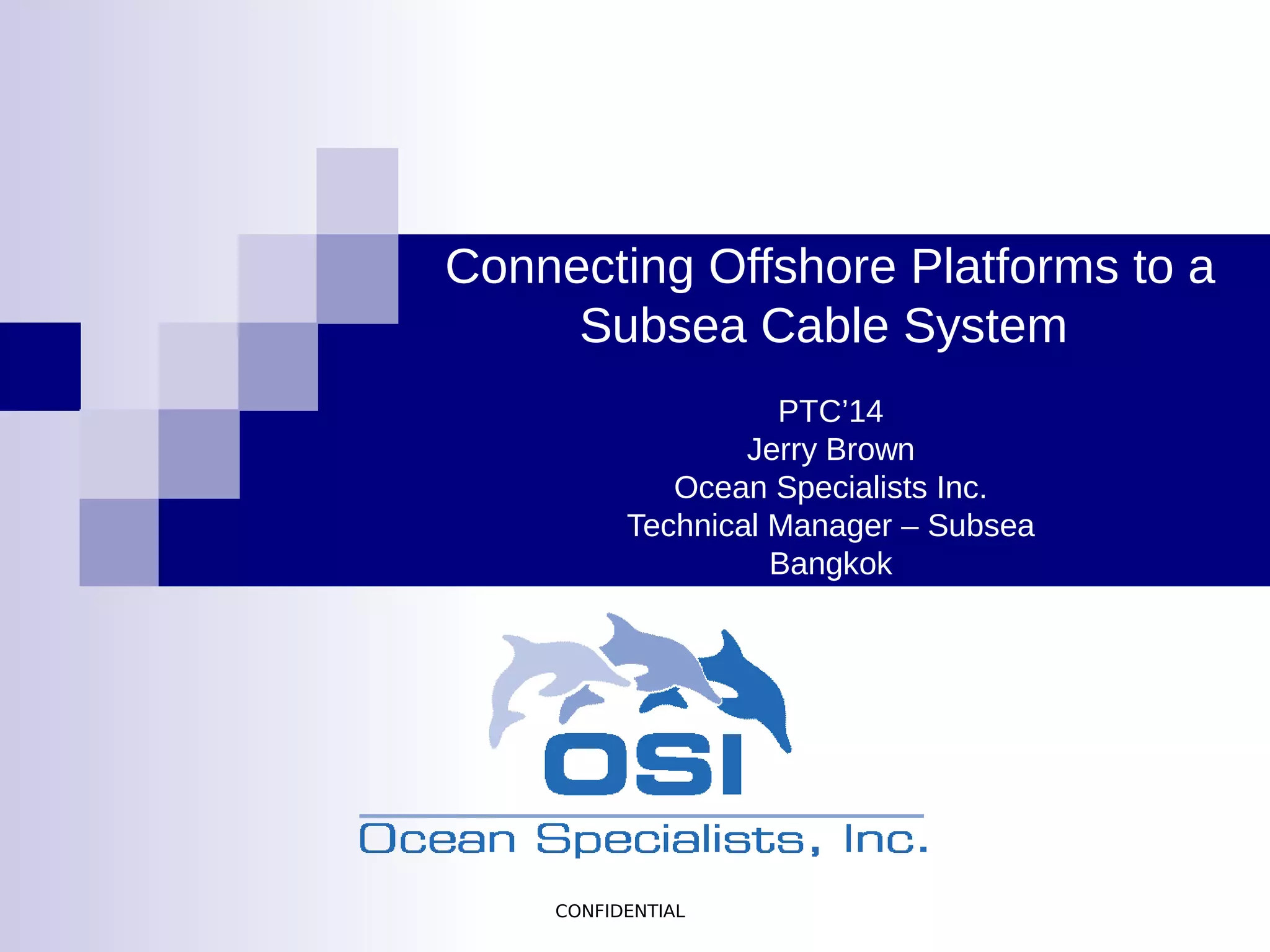 Connecting offshore platforms to a subsea cable system | PDF | Computer ...