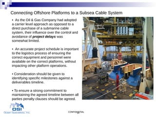 Connecting offshore platforms to a subsea cable system | PDF | Computer ...
