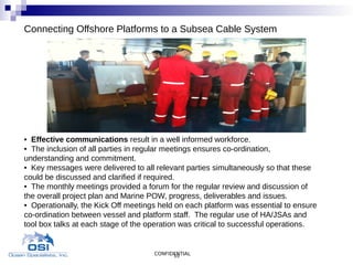 Connecting offshore platforms to a subsea cable system | PDF | Computer ...