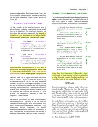 Connecting paragraphs | PDF