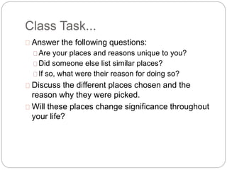 Geography unit 2 Part 1 - connecting people and places | PPTX