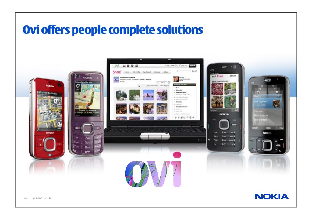 Ovi offers people complete solutions