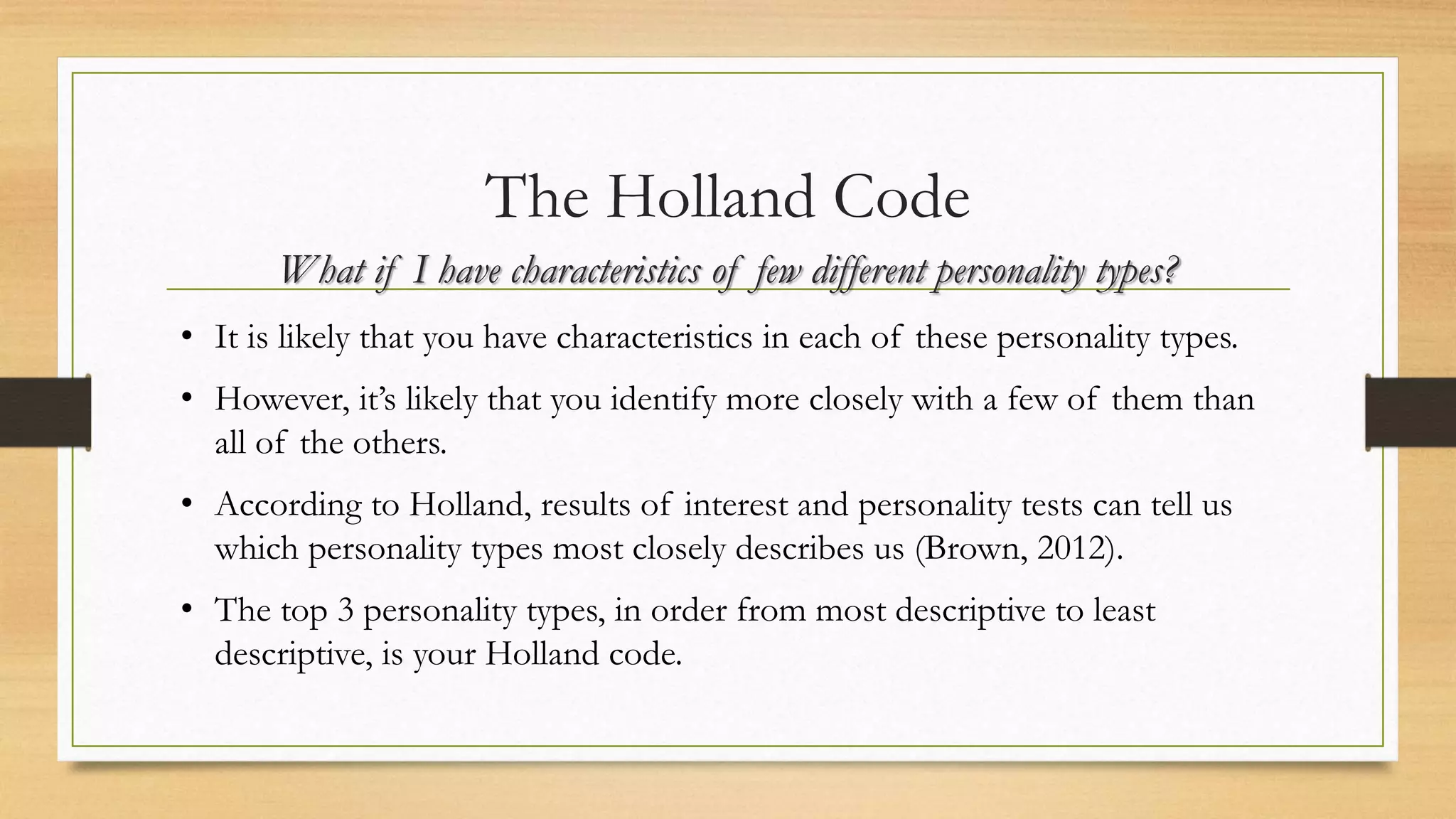 Connecting personality to career pathways | PPTX | Resume Writing and ...