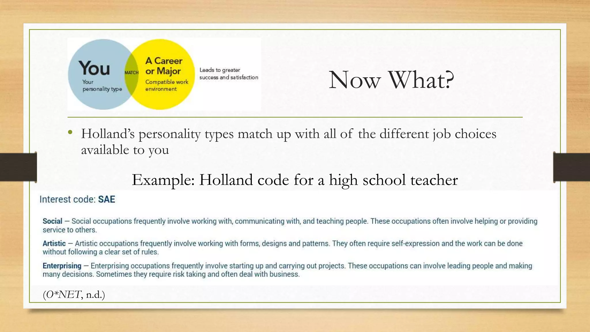 Connecting personality to career pathways | PPTX | Resume Writing and ...