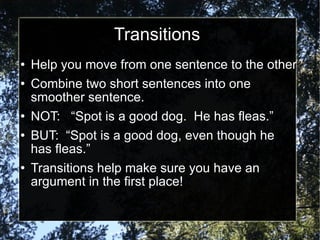 Connecting Sentences | PPT