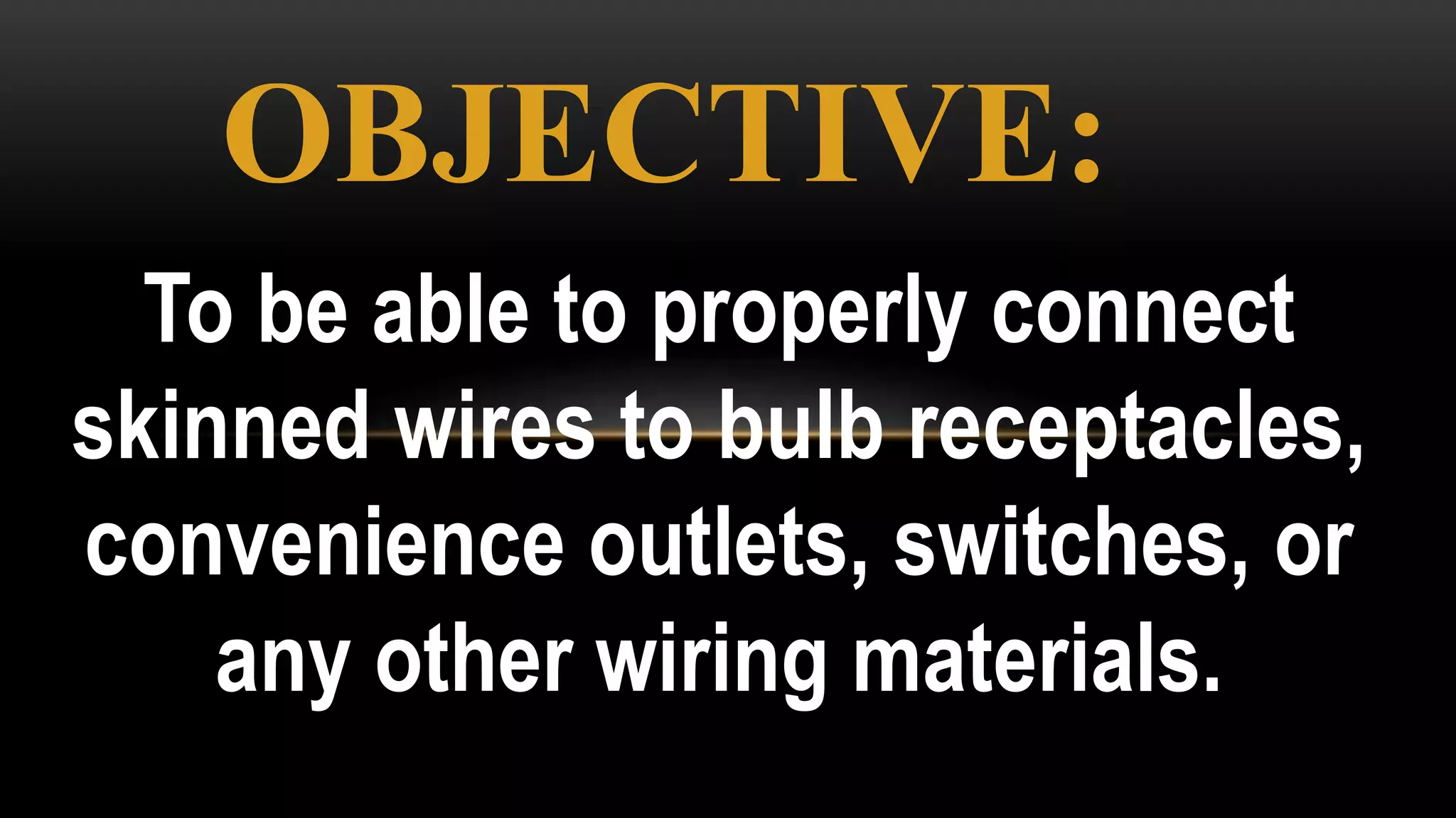 Connecting skinned wires to the different terminals.pptx