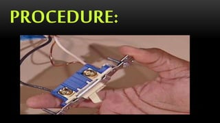 Connecting skinned wires to the different terminals.pptx