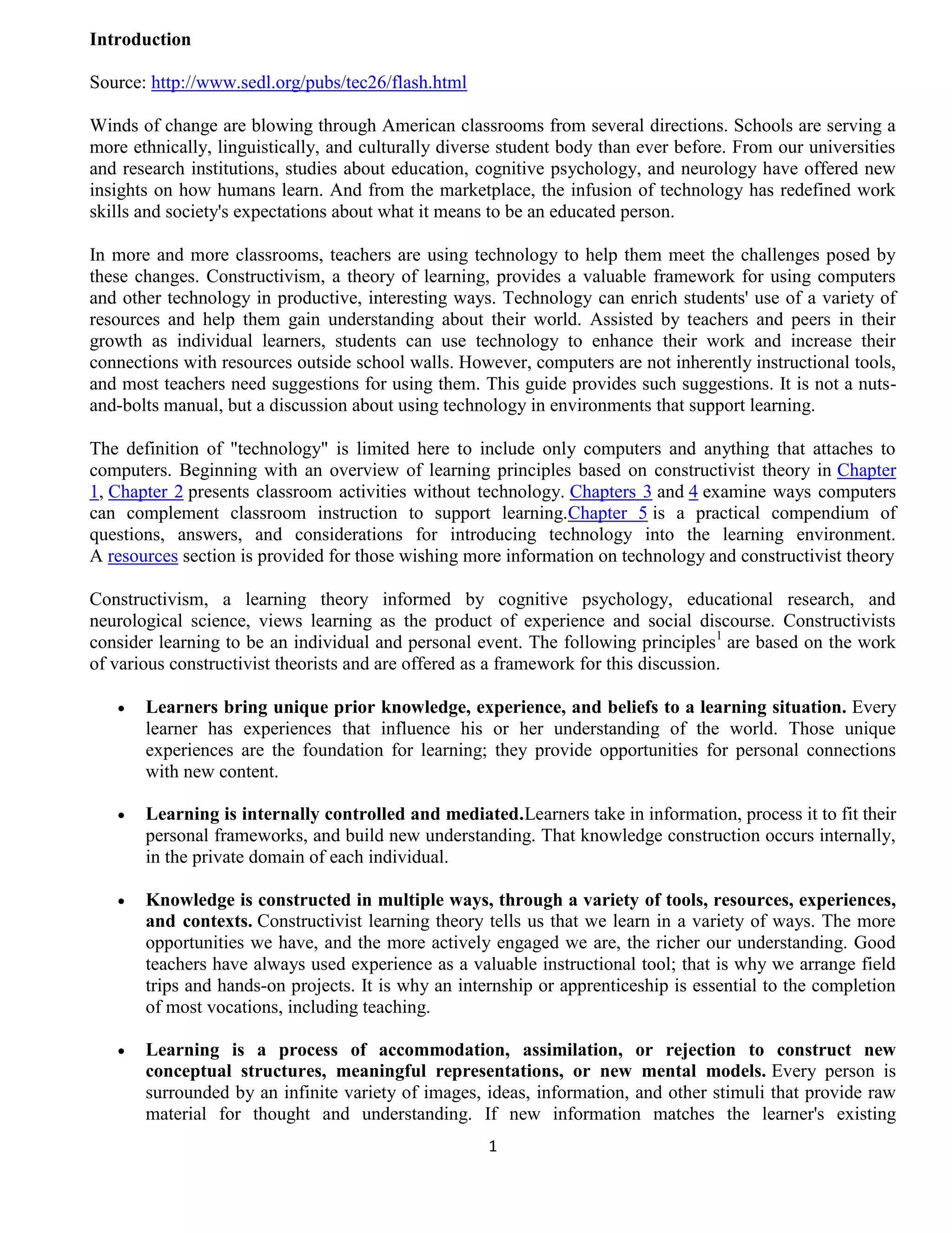 Connecting student learning and technology | PDF