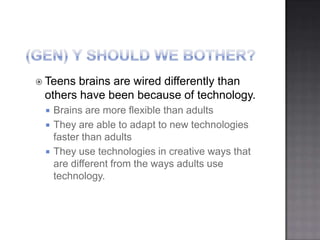 Connecting Teens and Technology | PPTX
