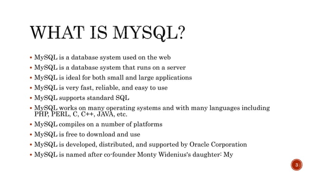 Connecting to my sql using PHP | PPT