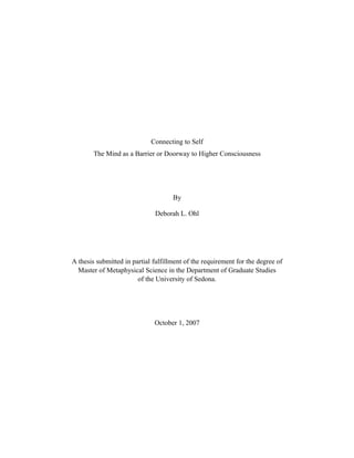 Connecting to self | DOC