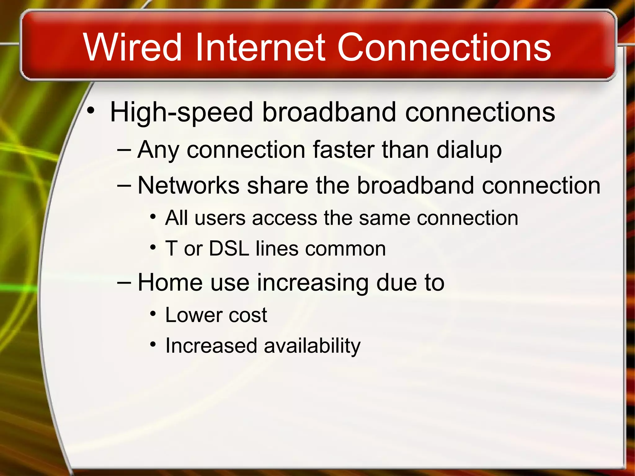 Connecting to the internet | PPT