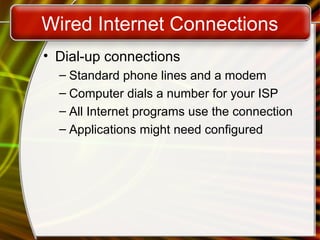 Connecting to the internet | PPT