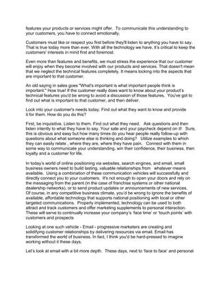 Connecting With Customers | PDF