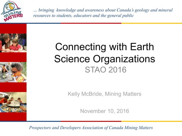 Connecting With Earth Science Organizations Ppt