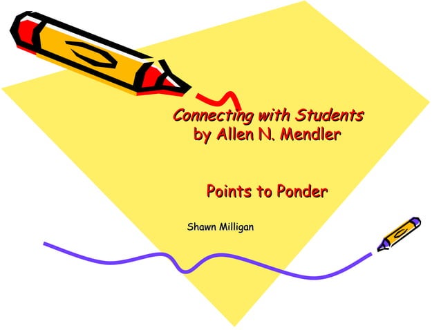 Connecting With Students | PPT