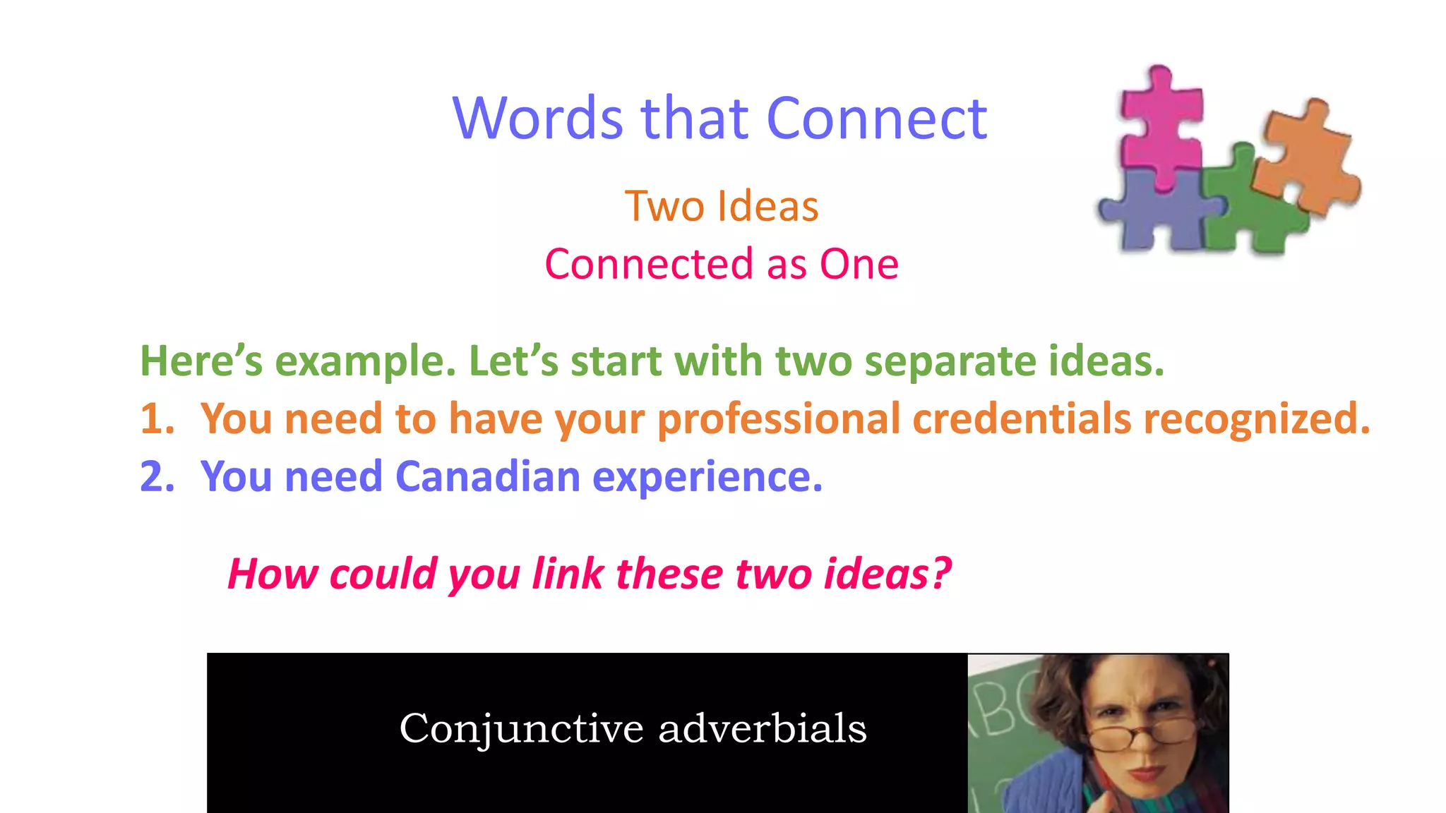 Connecting words | PPTX