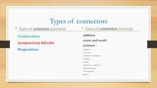 Connecting words | PPTX