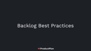 Connecting Your Strategic Roadmap to the Backlog | PPT