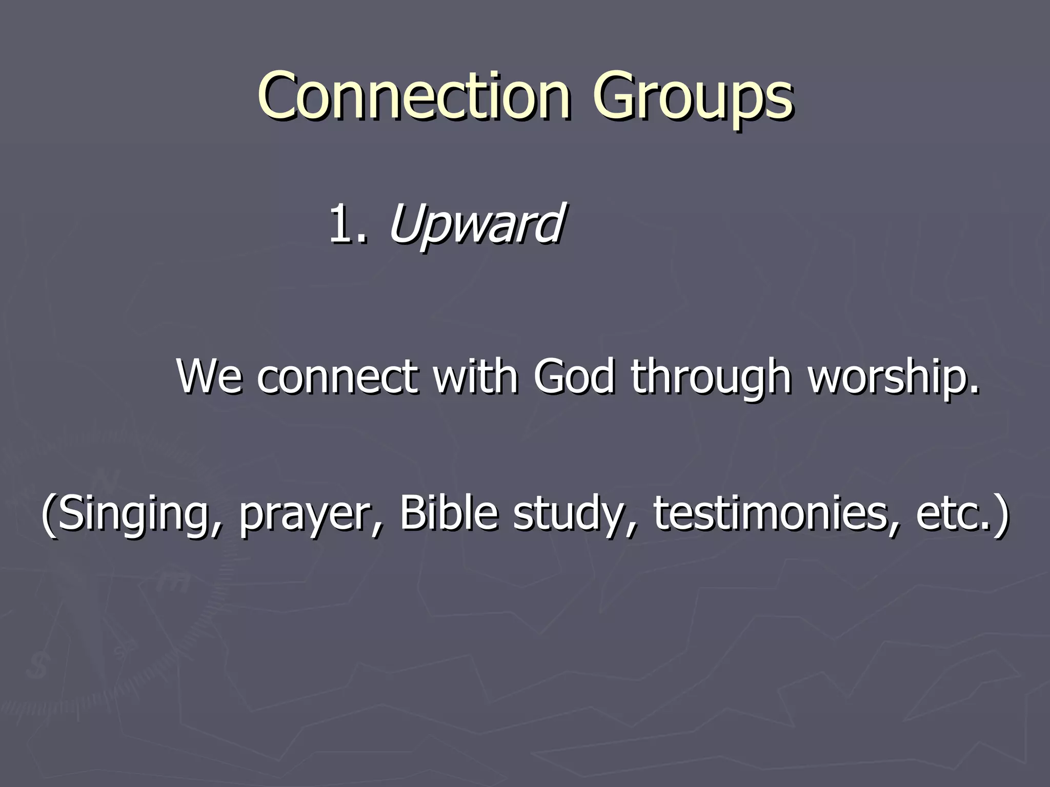 Connection Groups Power Point | PPT
