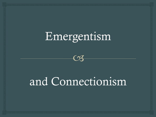 Connectionism pp 3 | PPT | Science