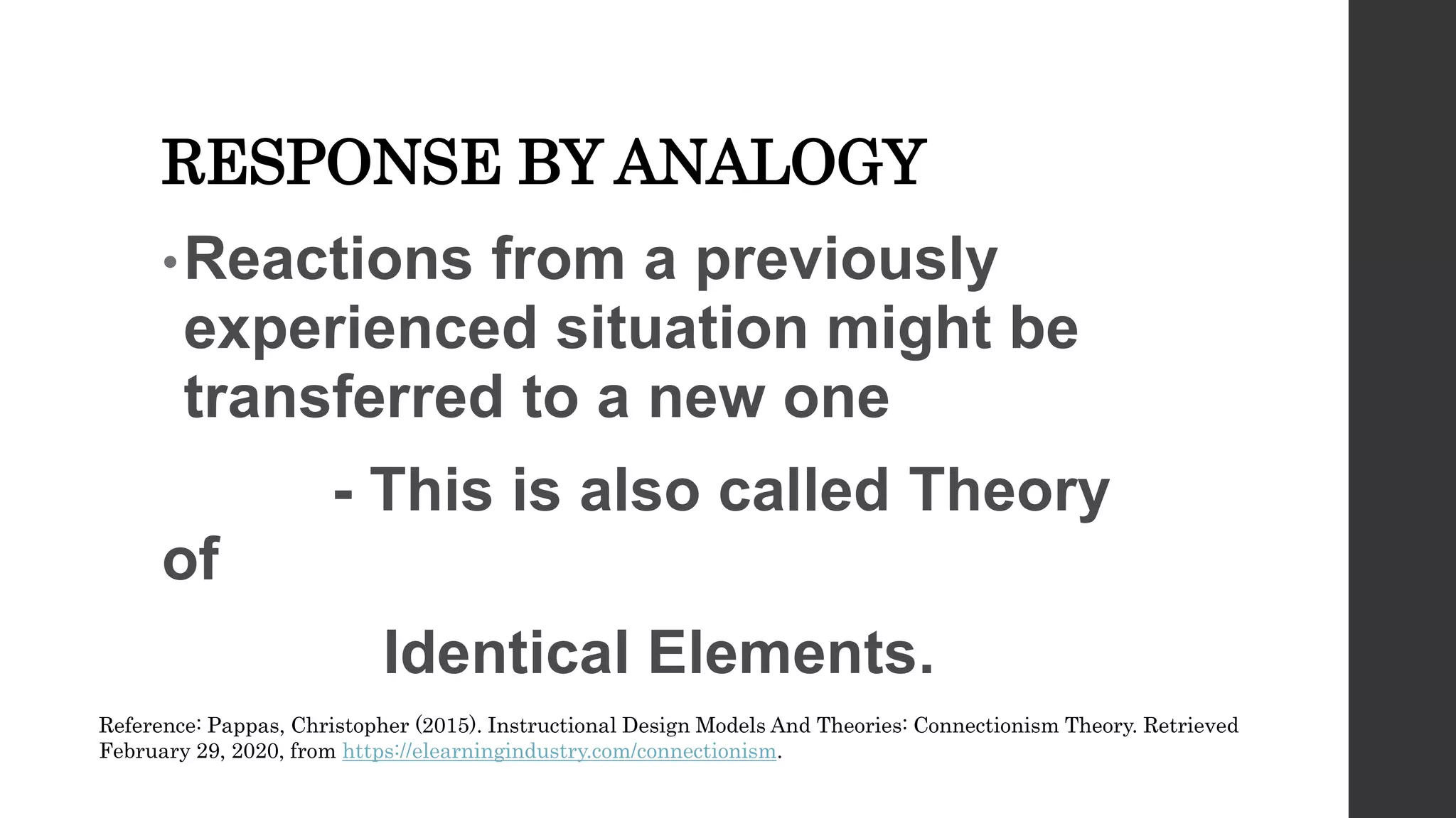 CONNECTIONISM THEORY OF EDWARD THORNDIKE | PPTX