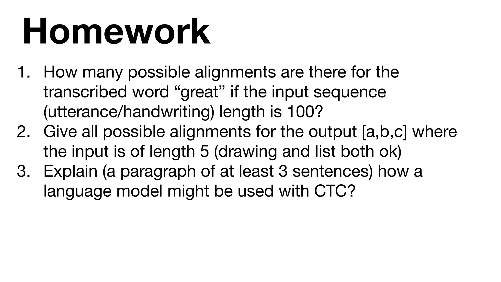 Connectionist Temporal Classification Ppt