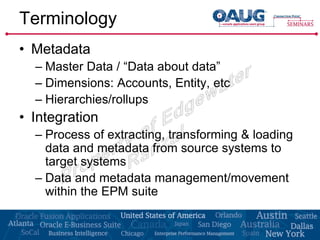FDM, ERPi, EPMA, DRM, EAL - Understanding the Alphabet Soup of Integration | PPT