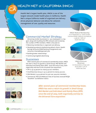 Health Net Connections Internal Brand Print Magazine #1 | PDF