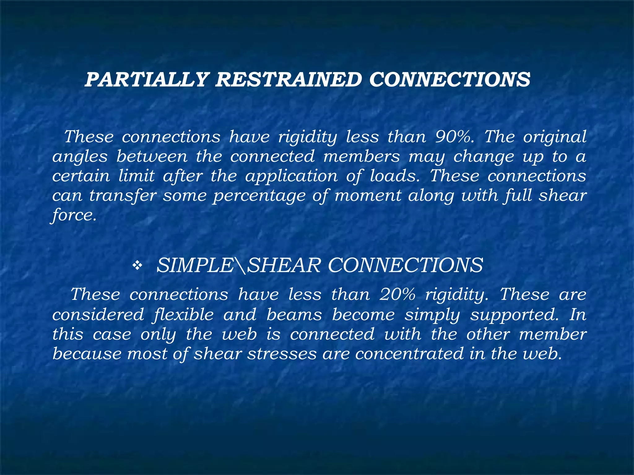 Connections in steel structures | PPT