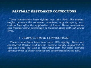 Connections in steel structures | PPT
