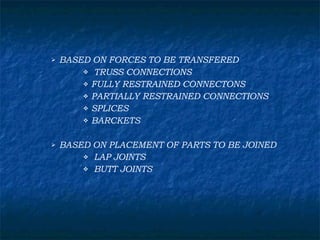 Connections in steel structures | PPT