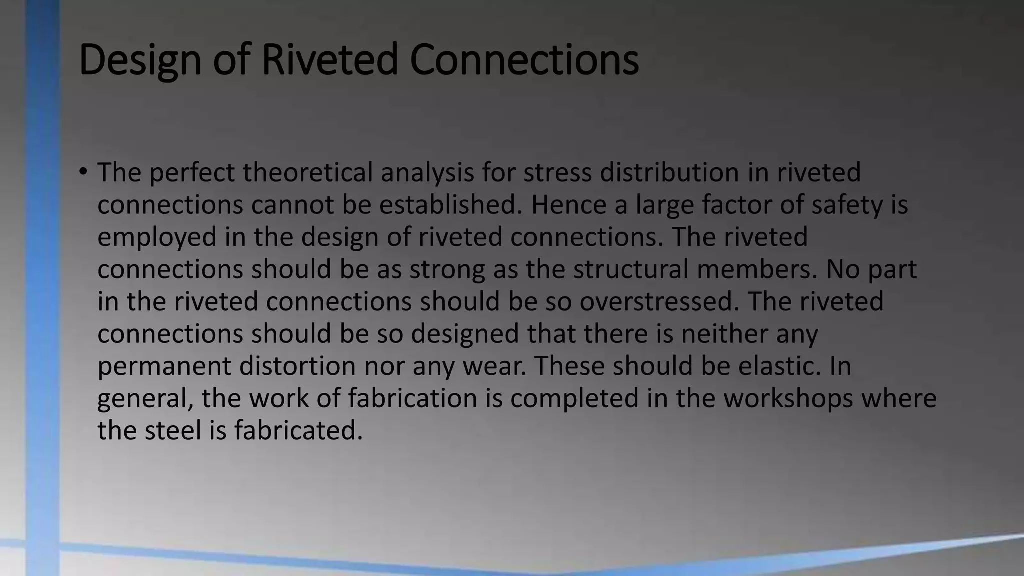 Connections in steel structures | PPTX