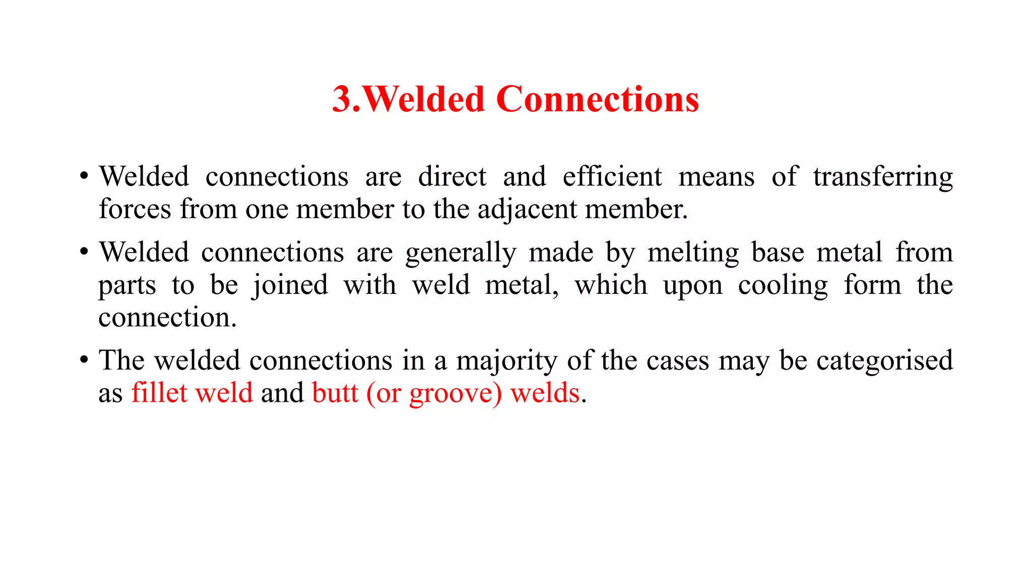 Connections in steel structures | PPTX