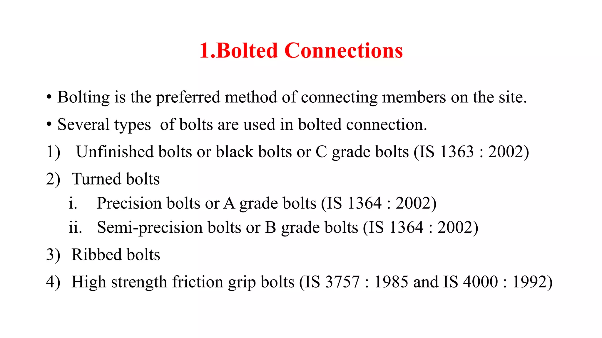 Connections in steel structures | PPTX