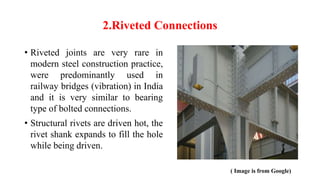 Connections in steel structures | PPTX