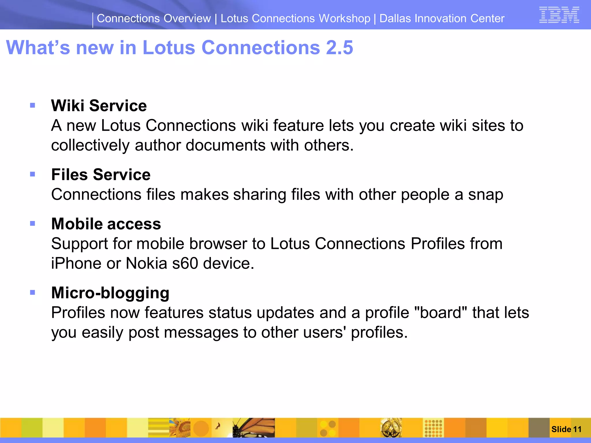 IBM Lotus Connections Overview | PDF | Social Networking | Internet