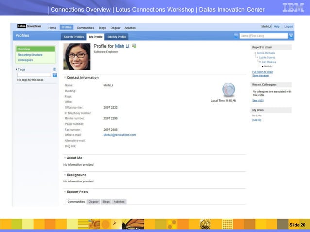 IBM Lotus Connections Overview | PDF | Social Networking | Internet