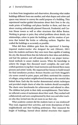 Connections to the world ; visual art in urban schools | PDF