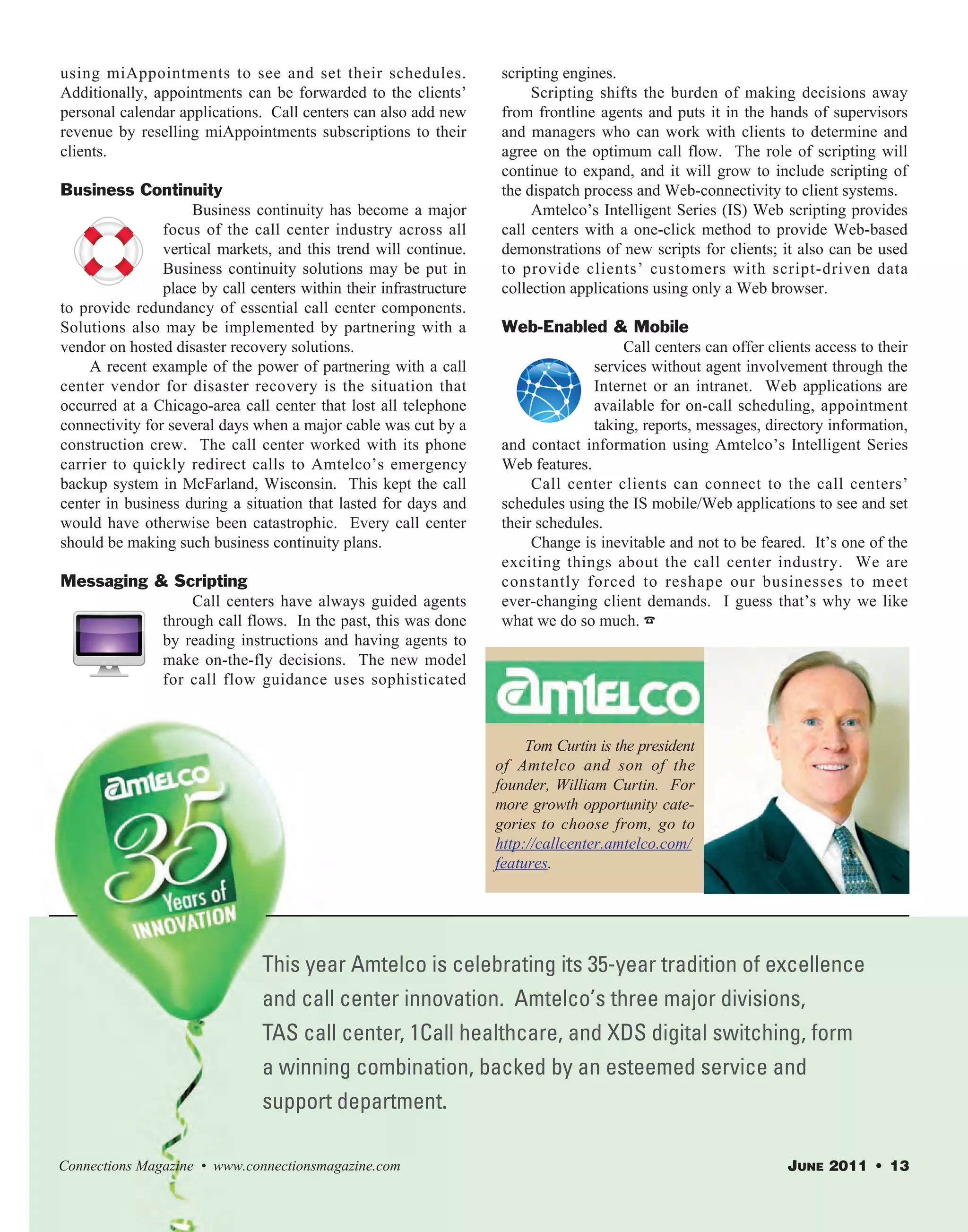 Connections Vendor Spotlight AMTELCO | PDF