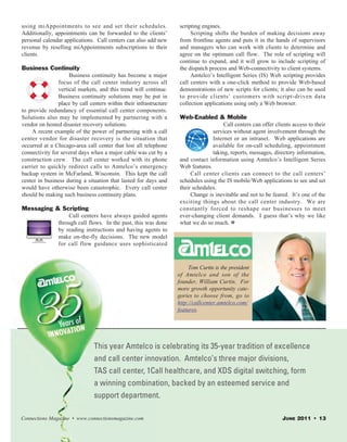 Connections Vendor Spotlight AMTELCO | PDF